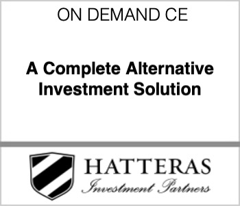 A Complete Alternative Investment Solution - Hatteras Investment ...